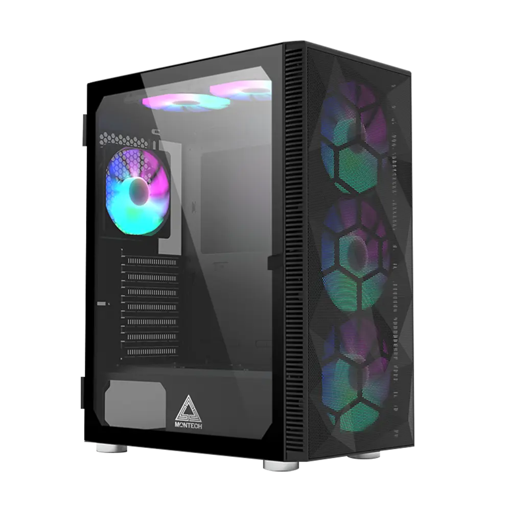 Montech X3 Mesh Rgb Black Mid Tower Case In Uae