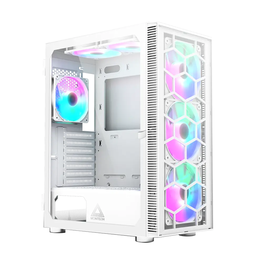 Montech X3 Glass | RGB White Gaming Case in UAE